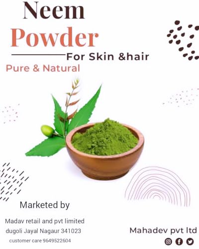Natural neem powder for wellness