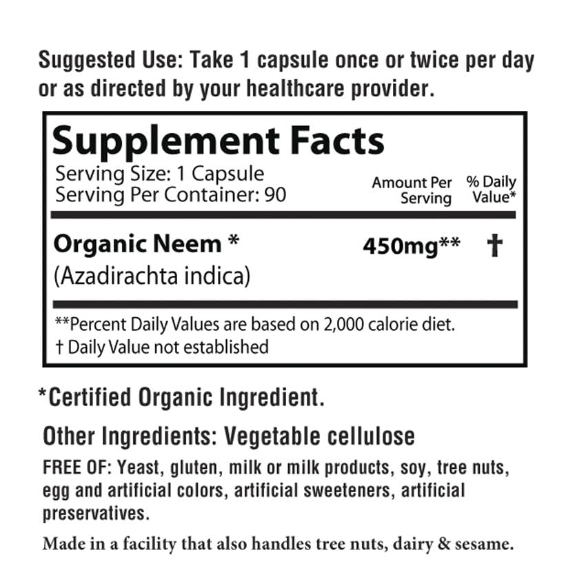 natural neem supplements for immune support