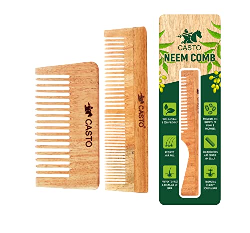 natural neem wood comb for men and women