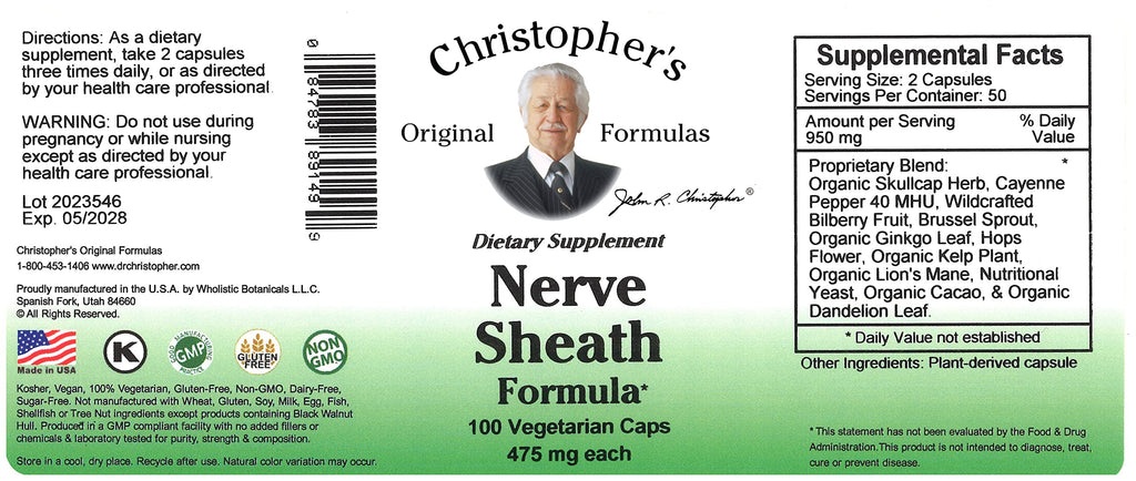 Natural nerve health supplements