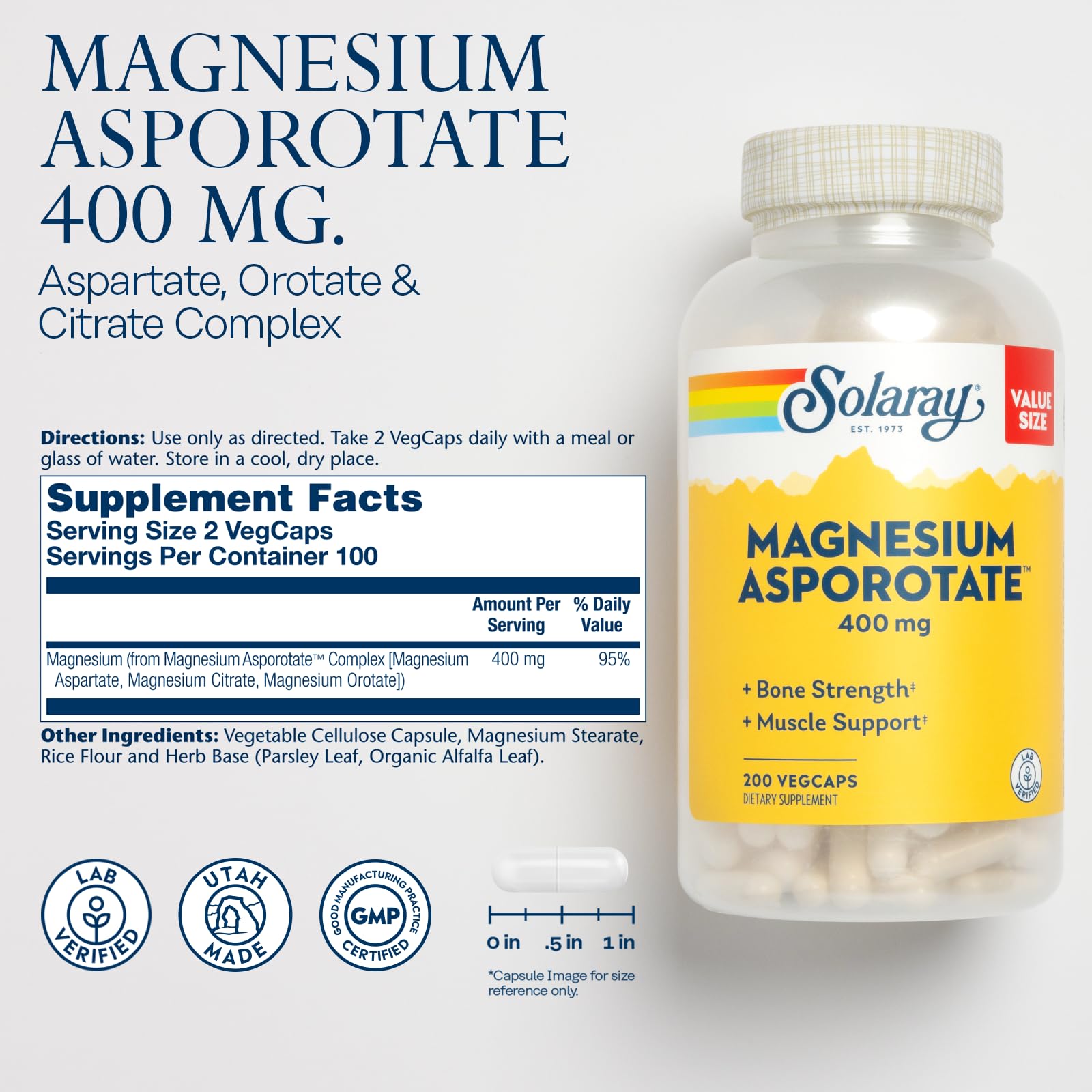 Natural nerve support magnesium supplement