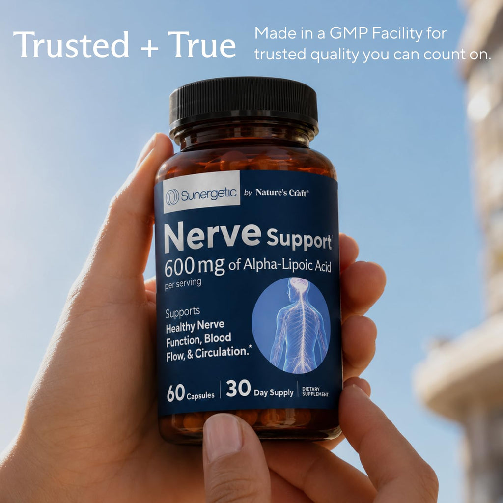 natural nerve support supplement capsules