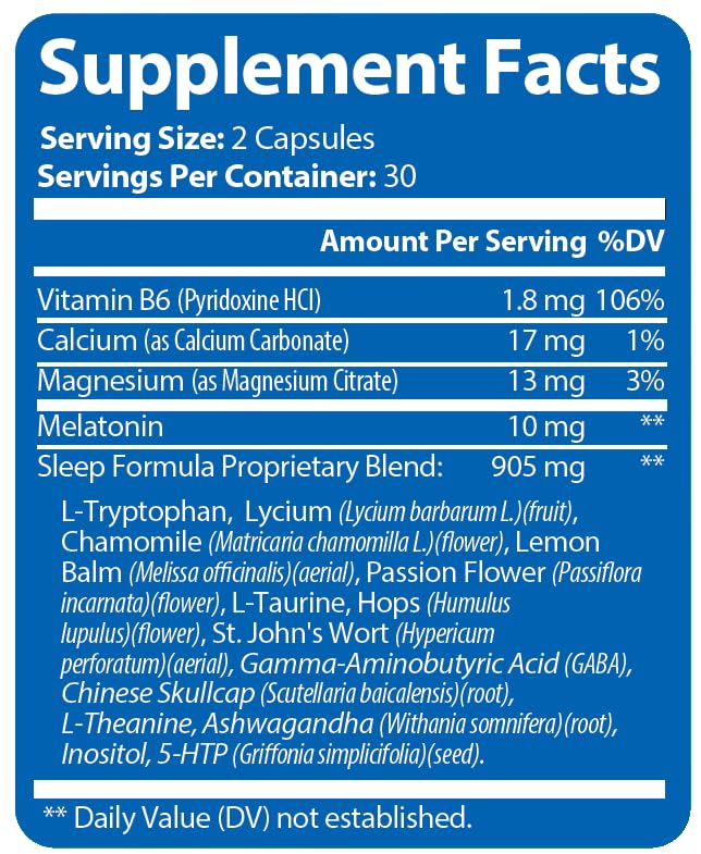 natural nighttime sleep aid formula