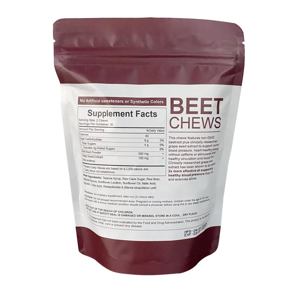 natural nitric oxide support chews