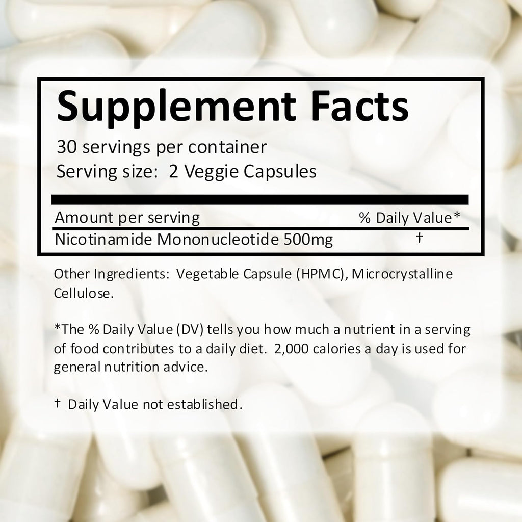 Natural NMN supplement for longevity