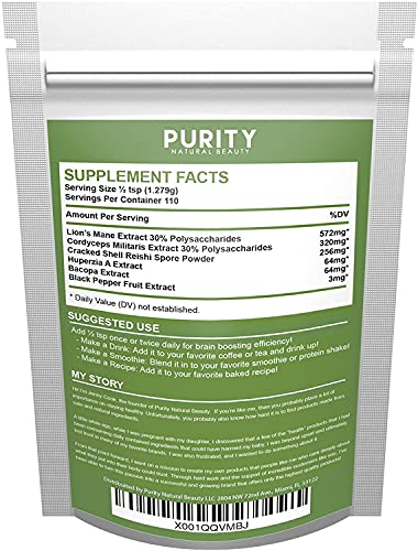 Natural nootropic mushrooms for brain health