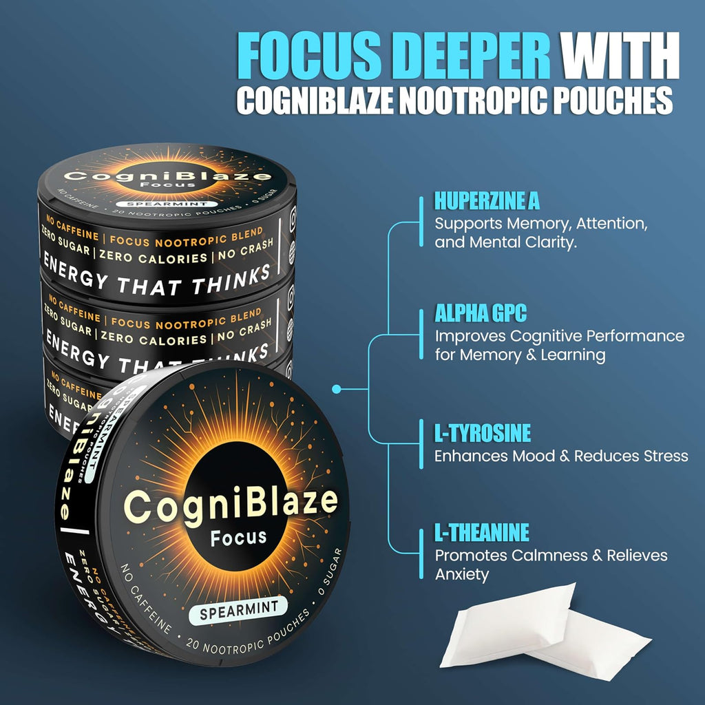 Natural nootropic pouches for productivity