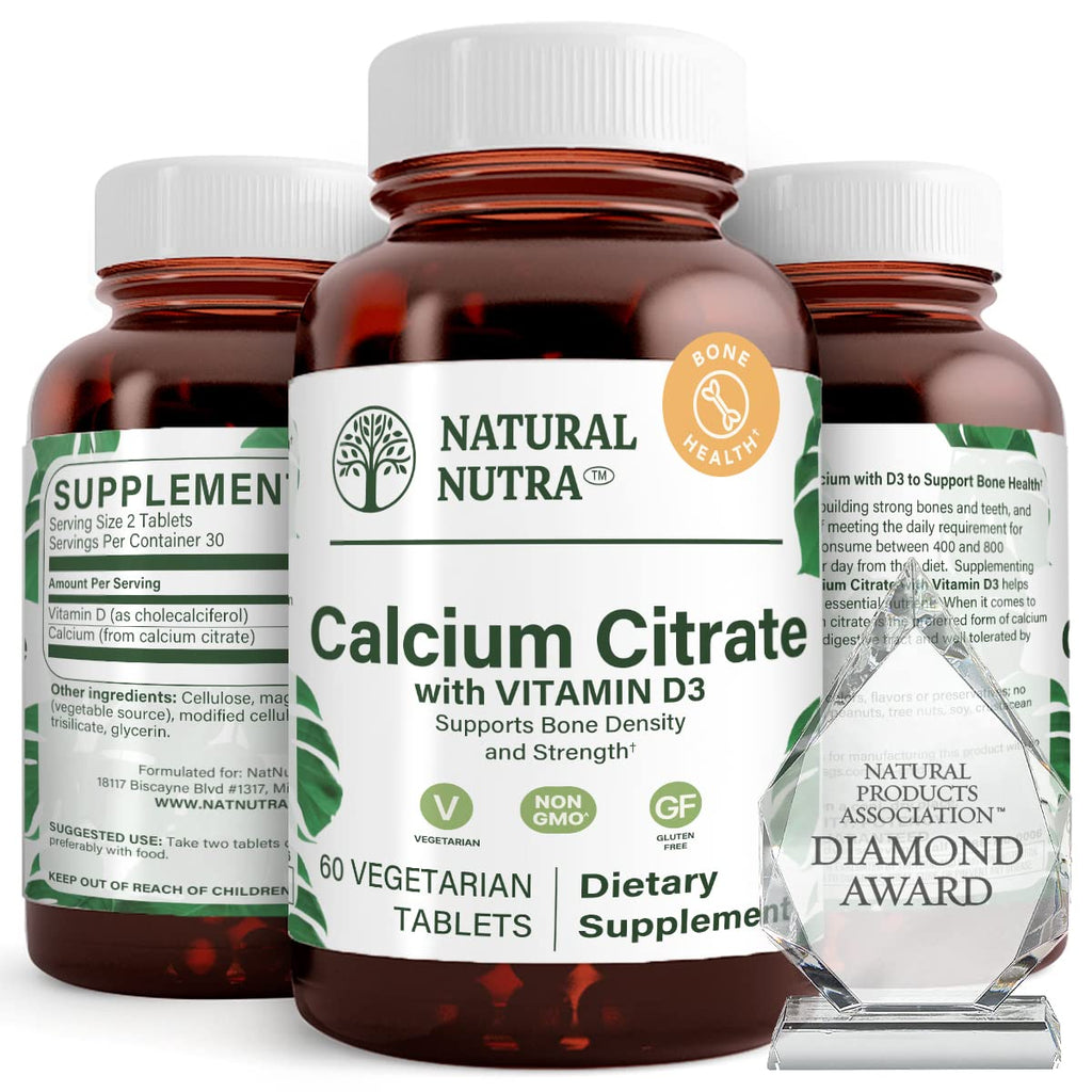 Natural Nutra calcium citrate tablets