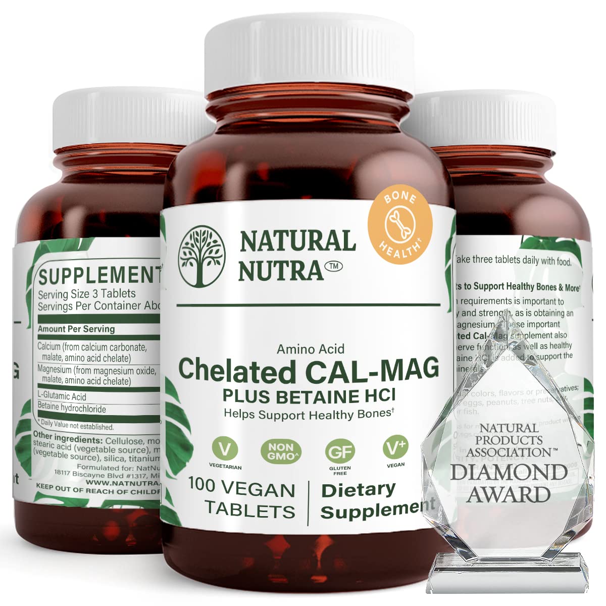 natural nutra chelated calcium supplement