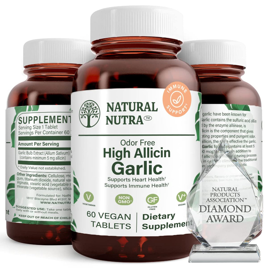 Natural Nutra garlic health supplement