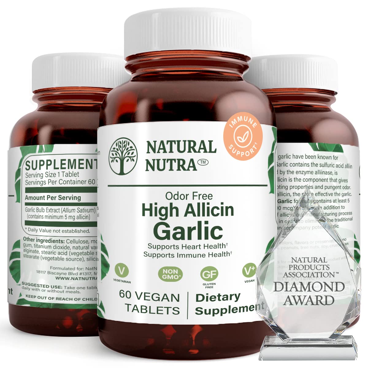 Natural Nutra garlic health supplement