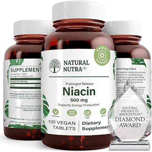 Natural Nutra Niacin 500 mg tablets