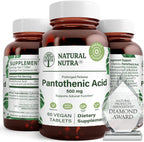 Natural Nutra Pantothenic Acid tablets