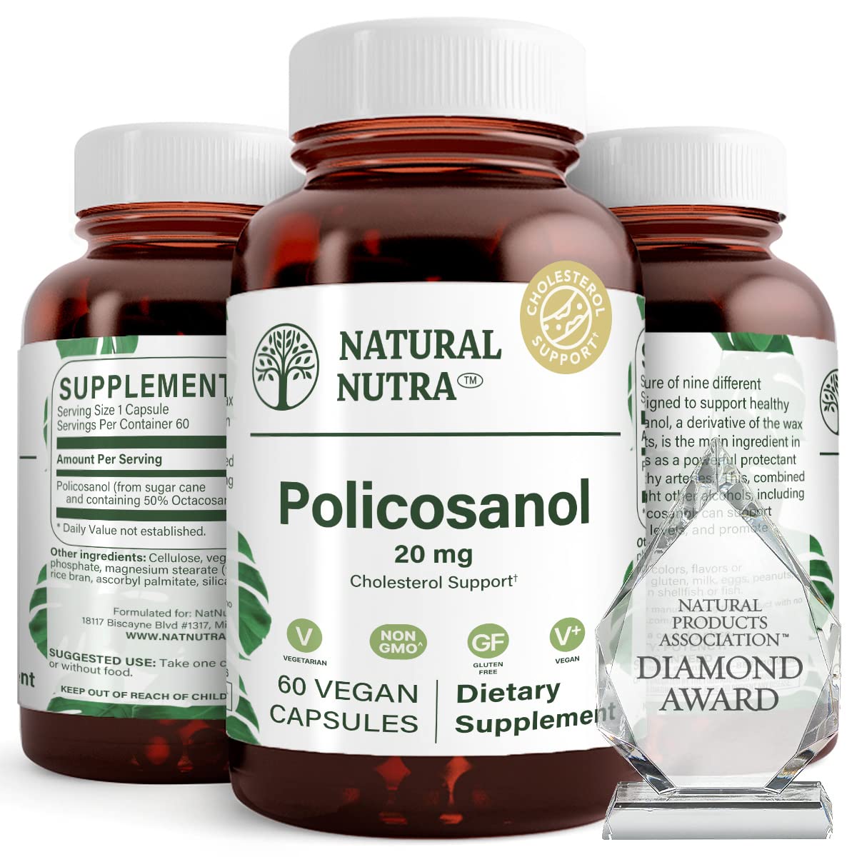 Natural Nutra Policosanol vegan capsules