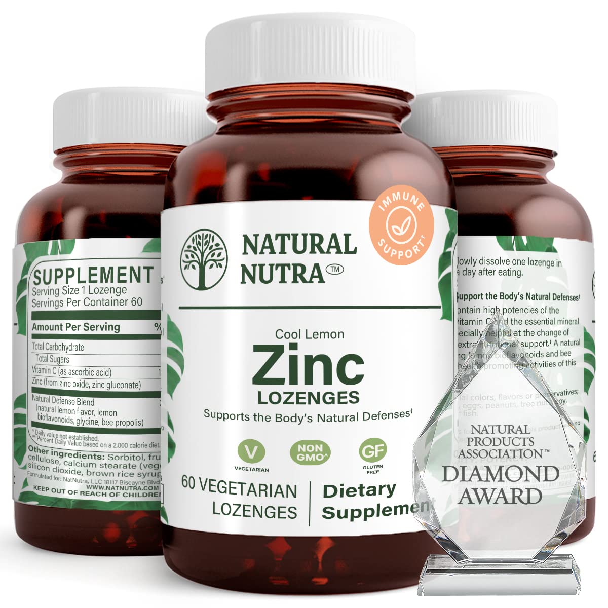 Natural Nutra zinc lozenges for immunity