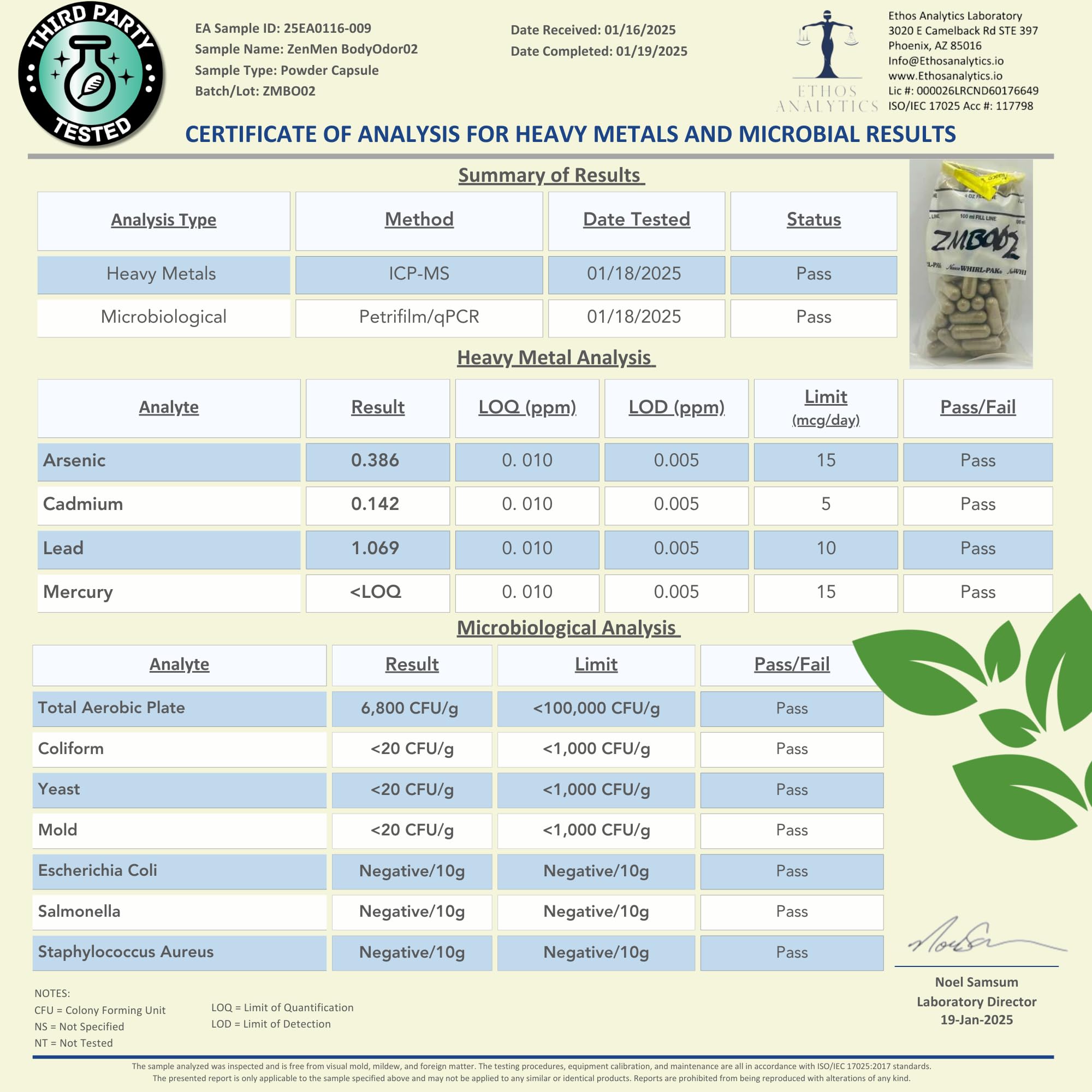 natural odor elimination solution