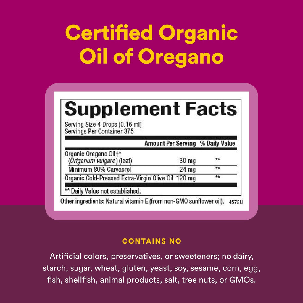natural oil of oregano for colds