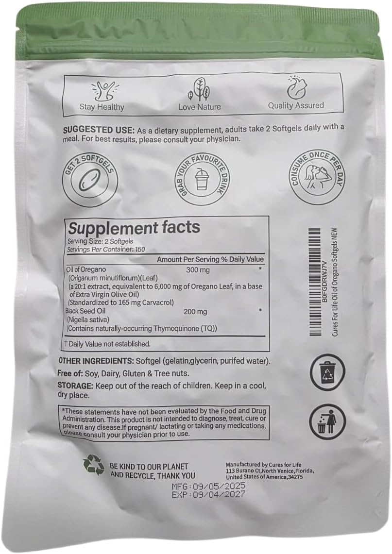 natural oil of oregano supplement