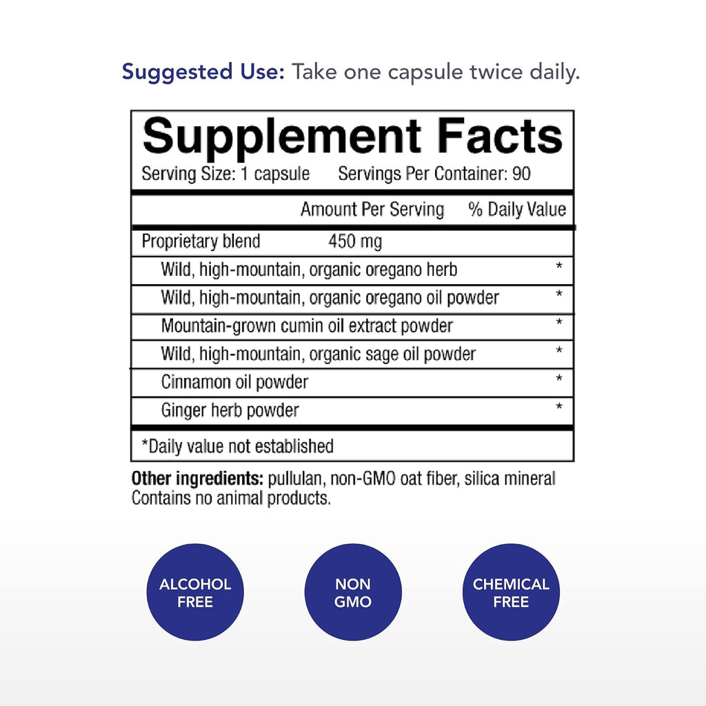 natural oil of oregano supplement