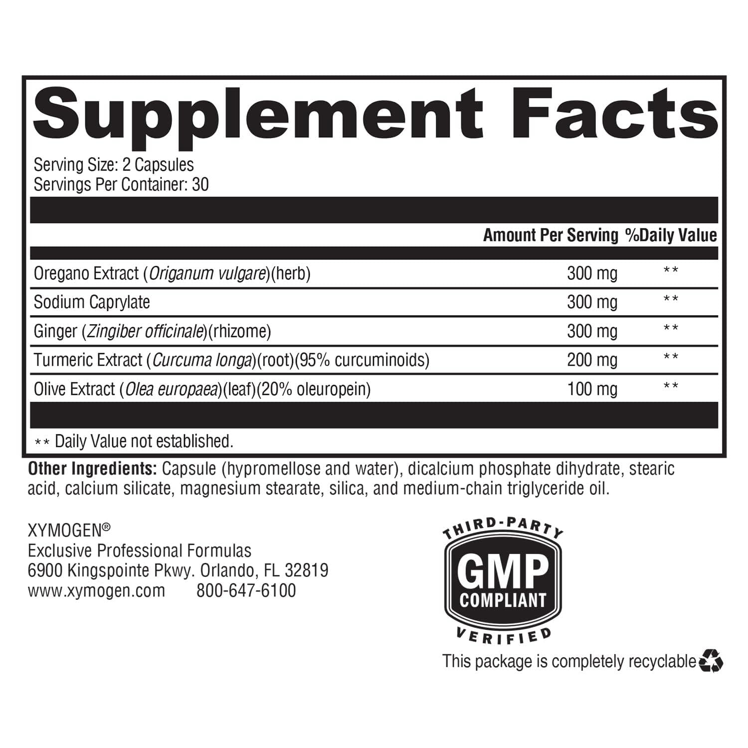 natural oil of oregano supplement