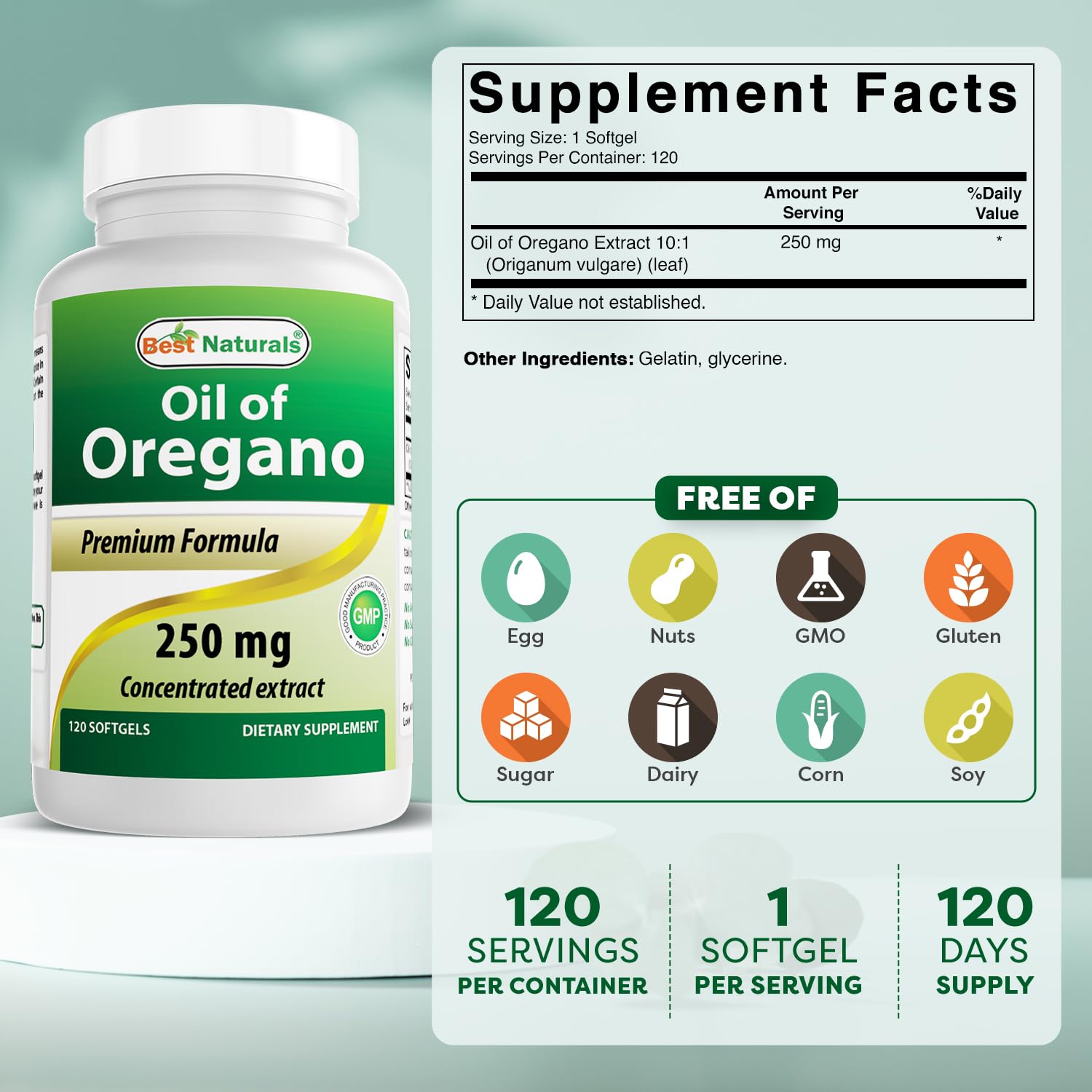 natural oil of oregano supplement