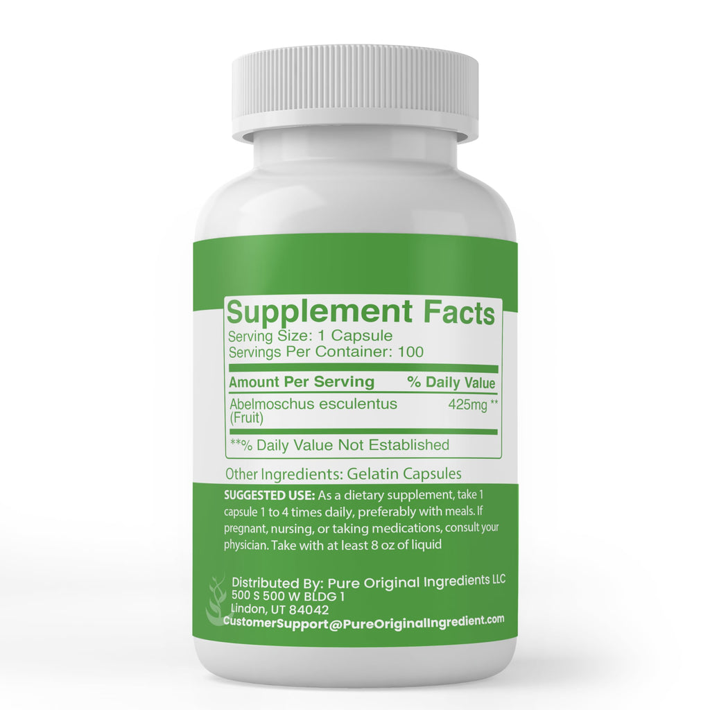 natural okra supplement benefits