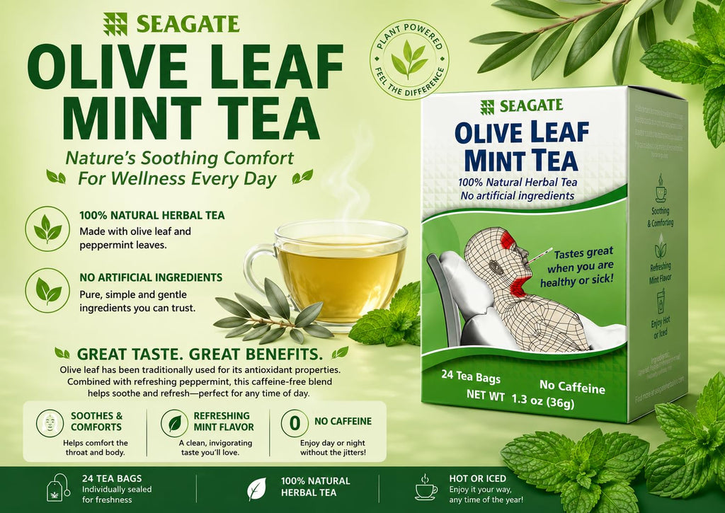 natural olive leaf detox tea