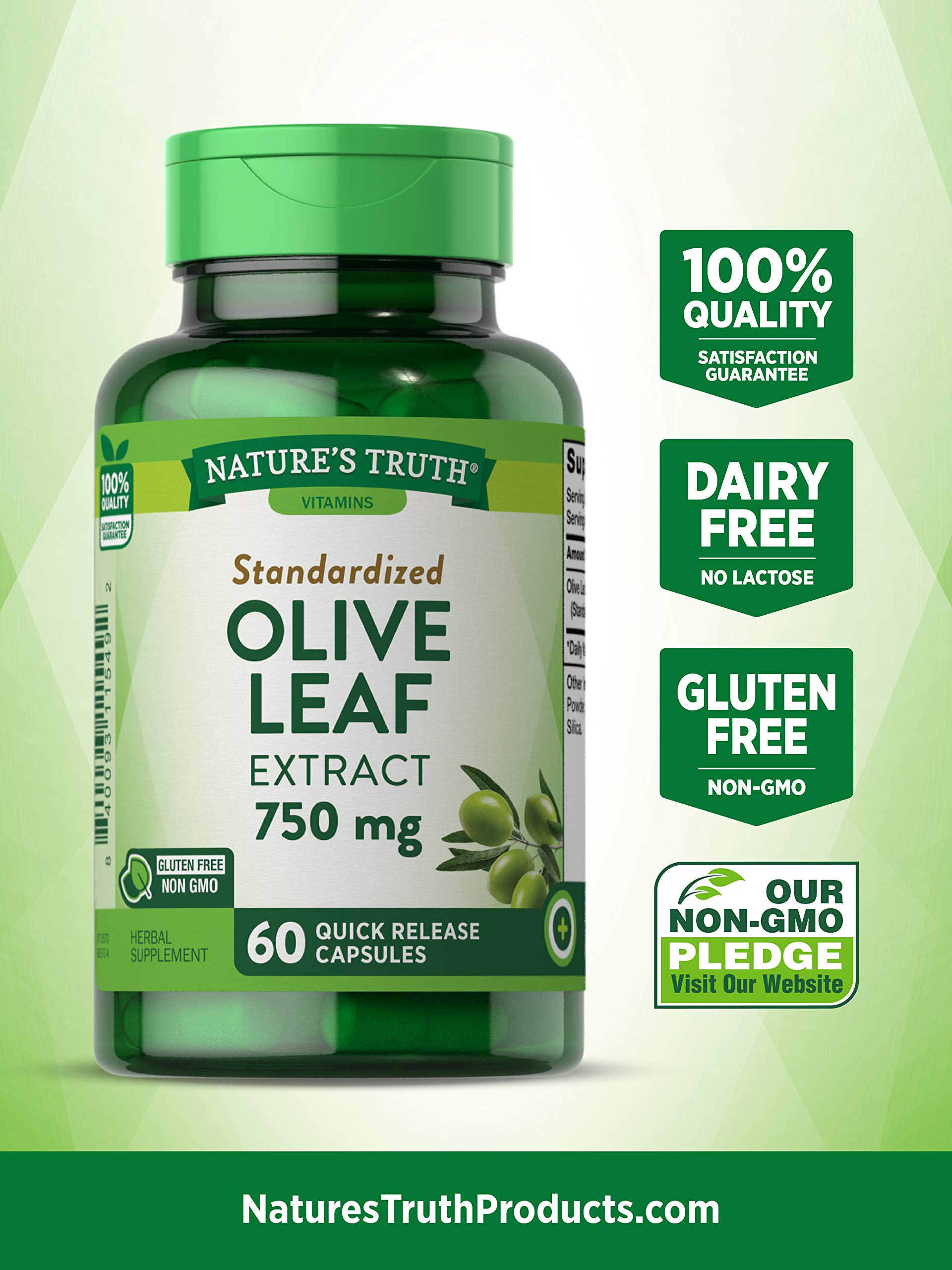 natural olive leaf extract capsules
