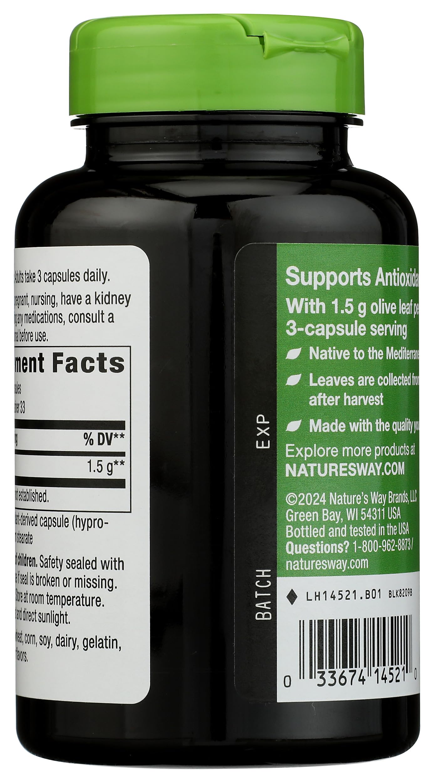 natural olive leaf health supplement