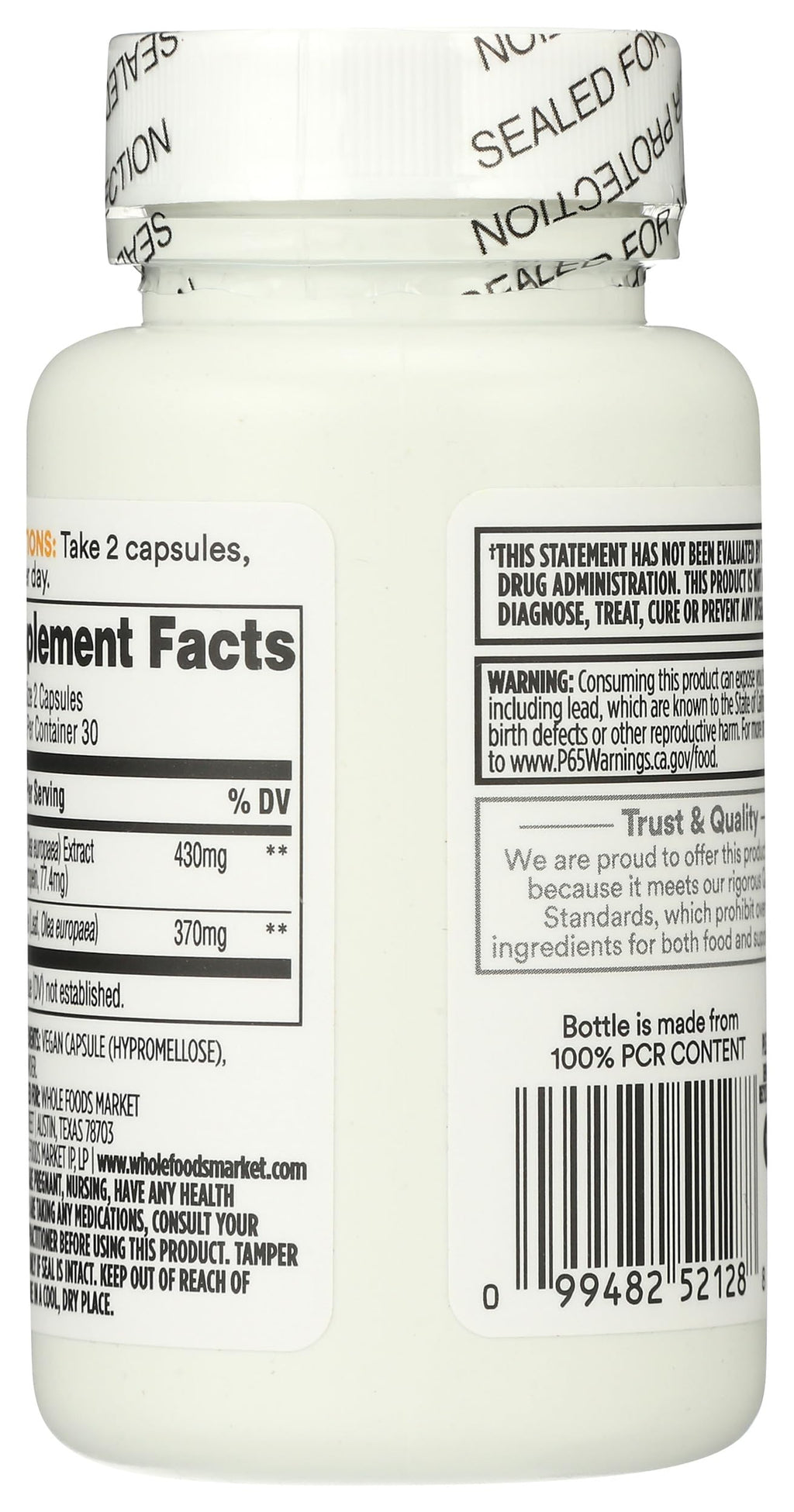 natural olive leaf herbal supplement