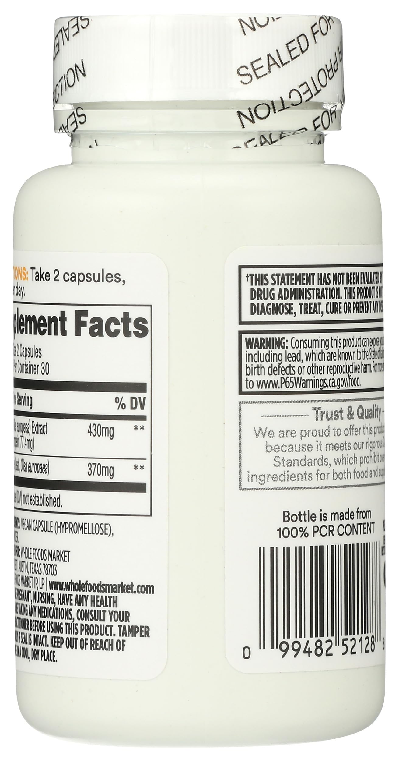 natural olive leaf herbal supplement