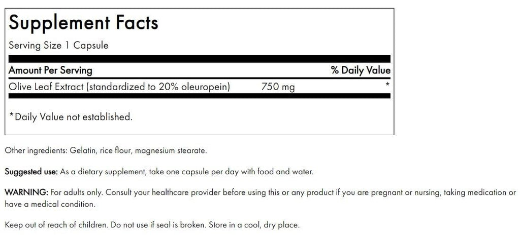 natural olive leaf immune support