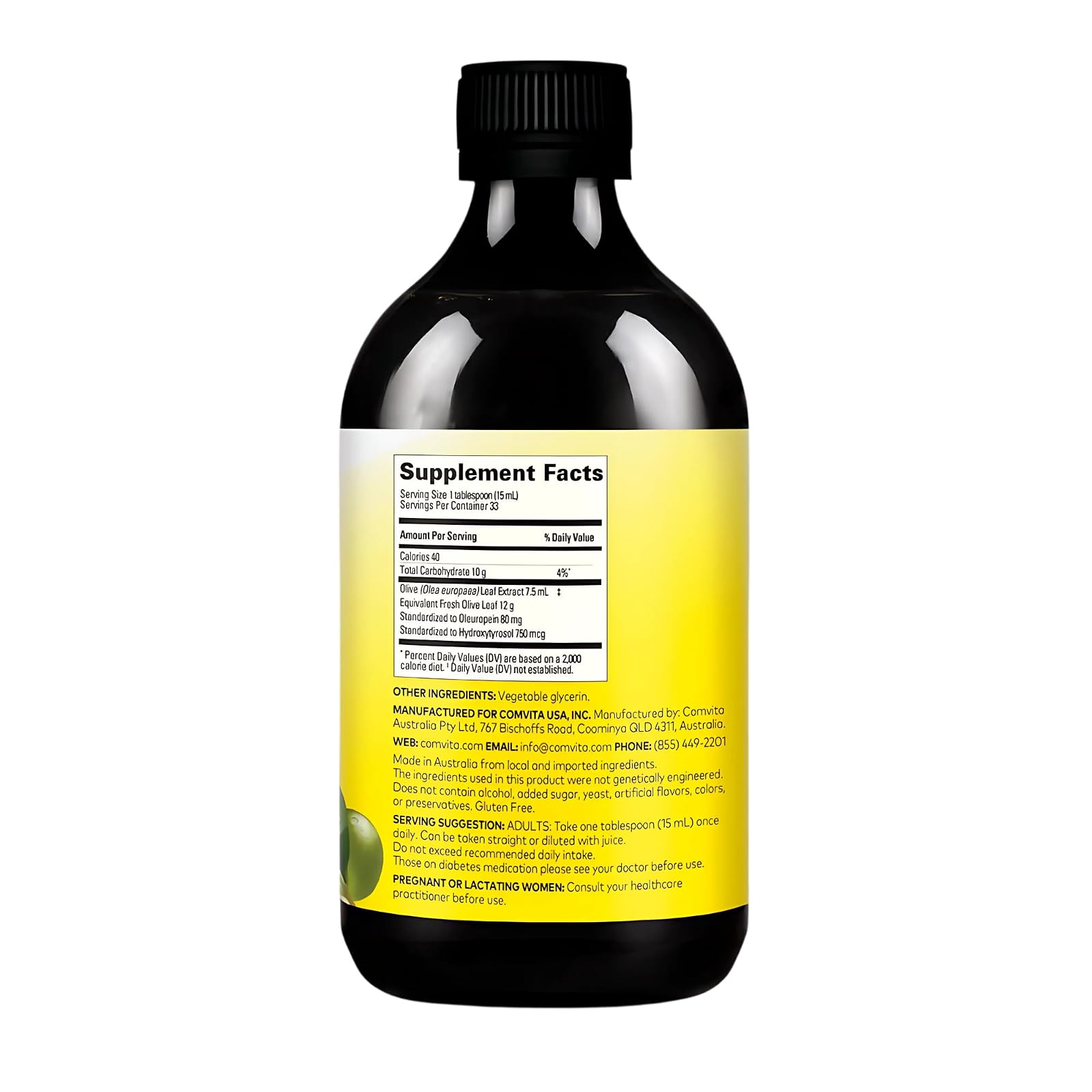 natural olive leaf liquid drops