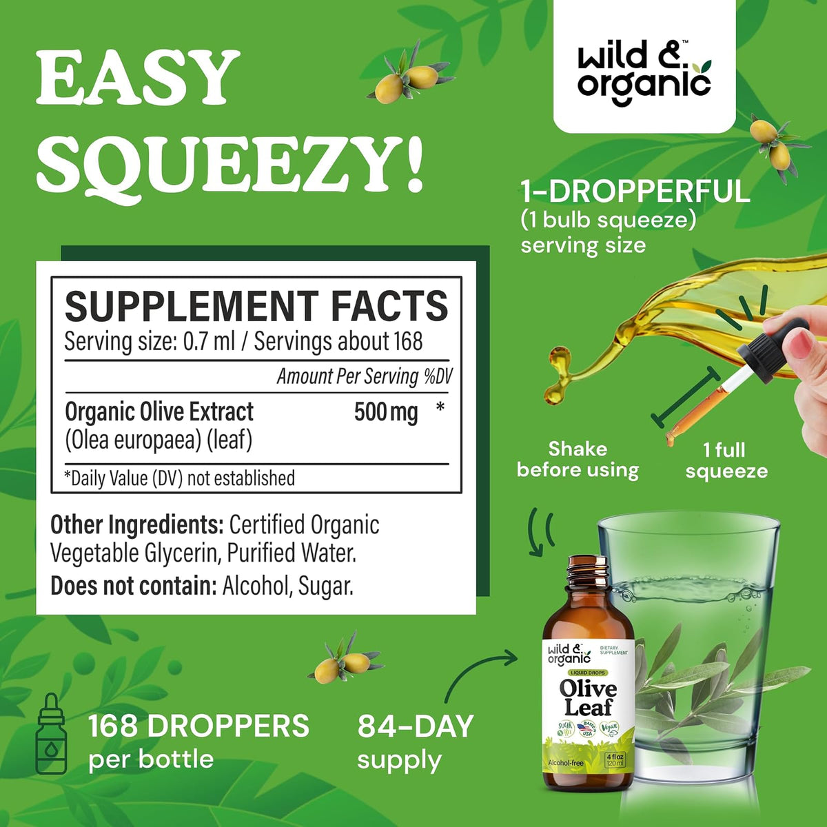 natural olive leaf supplement 4 oz