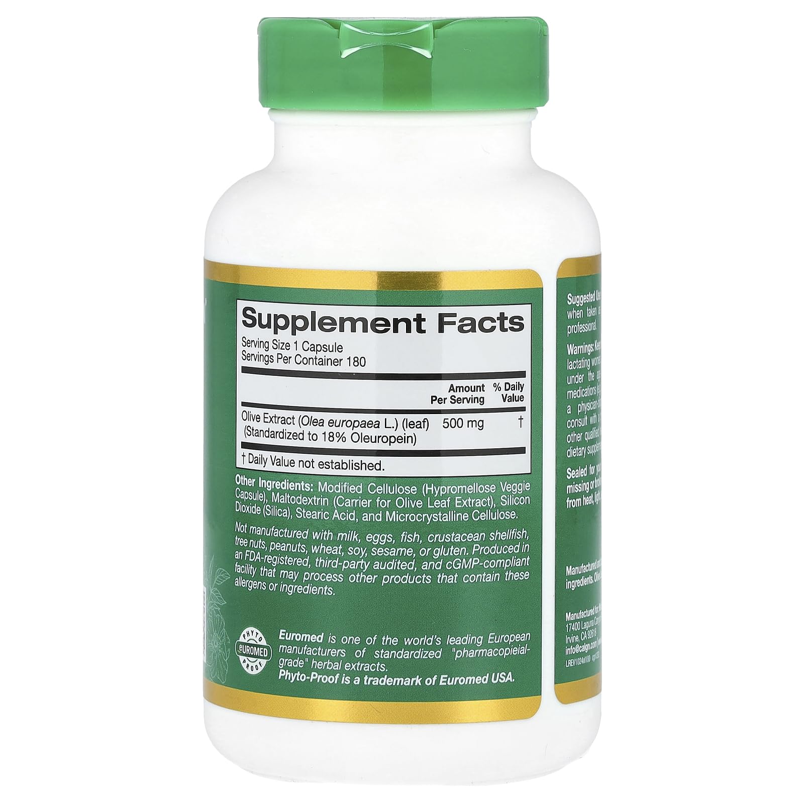 natural olive leaf supplement Canada