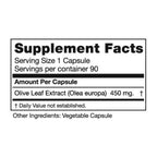 natural olive leaf supplement capsules