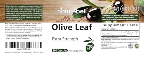 natural olive leaf supplement capsules