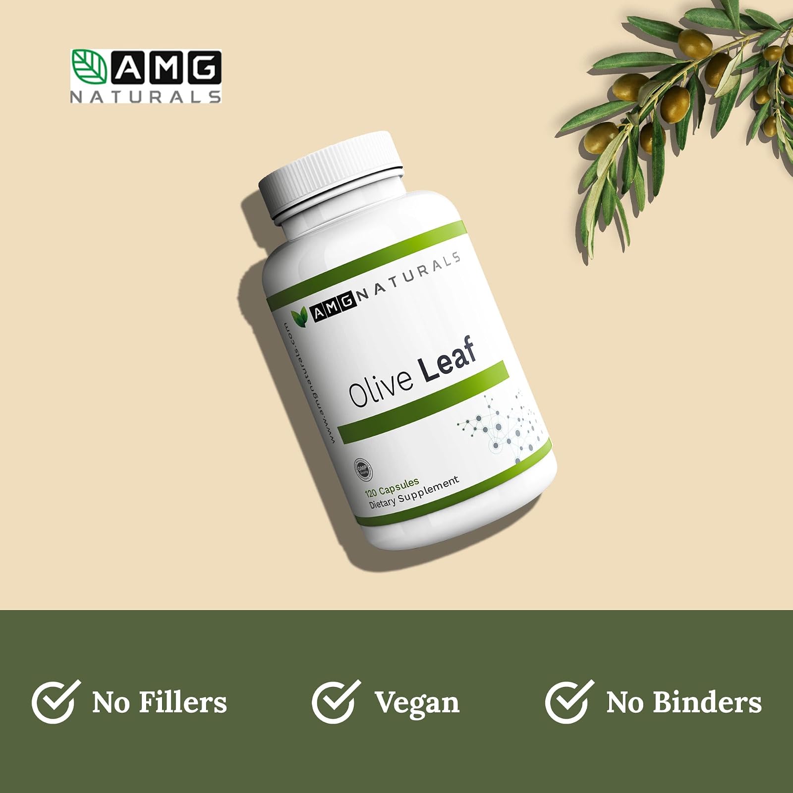 Natural olive leaf supplement for wellness