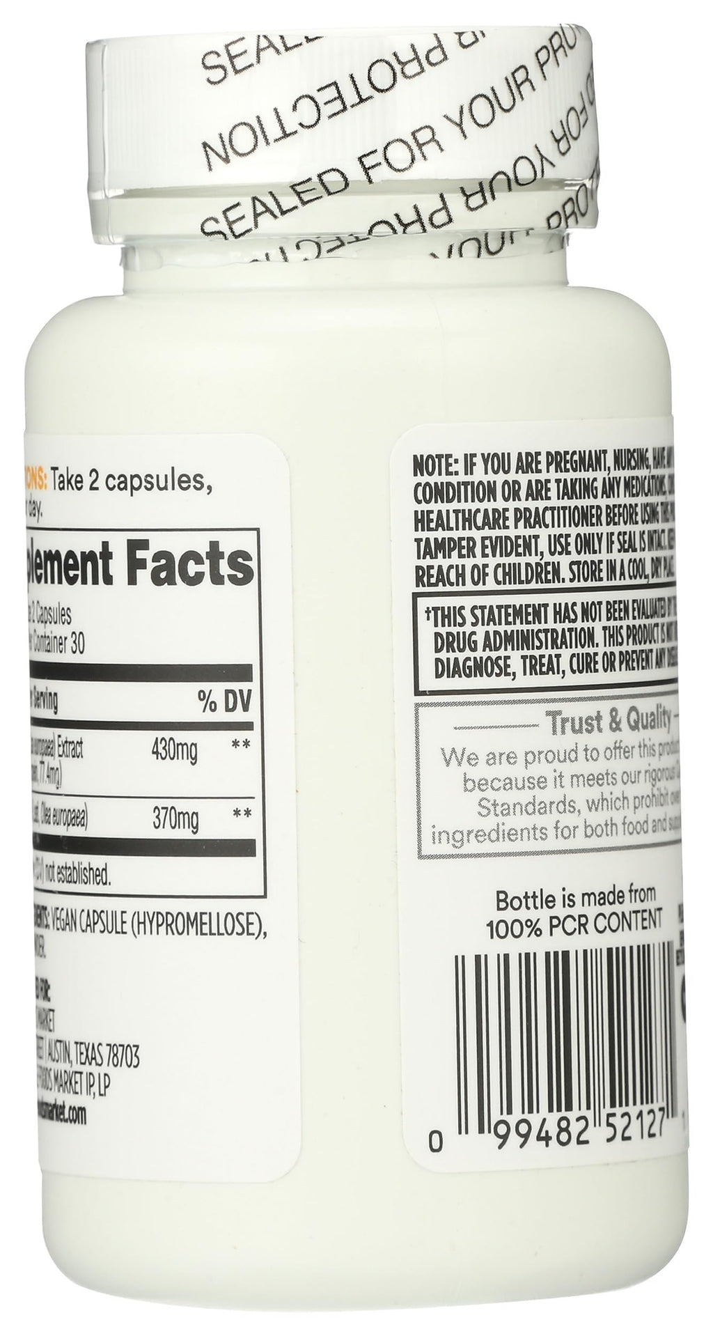 natural olive leaf supplement