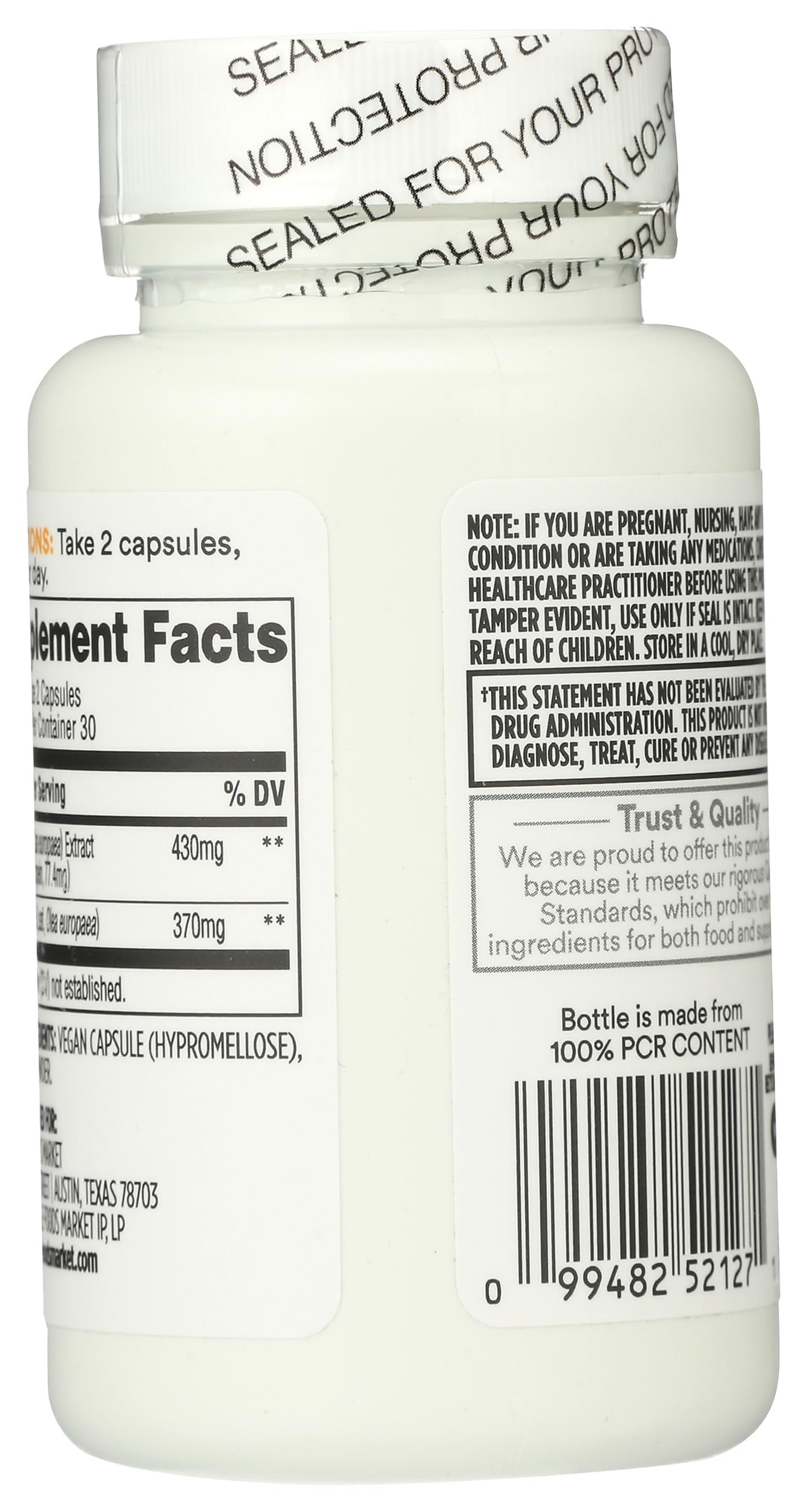 natural olive leaf supplement