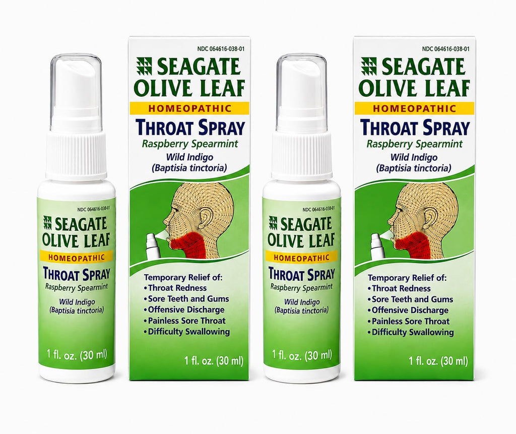 natural olive leaf throat spray