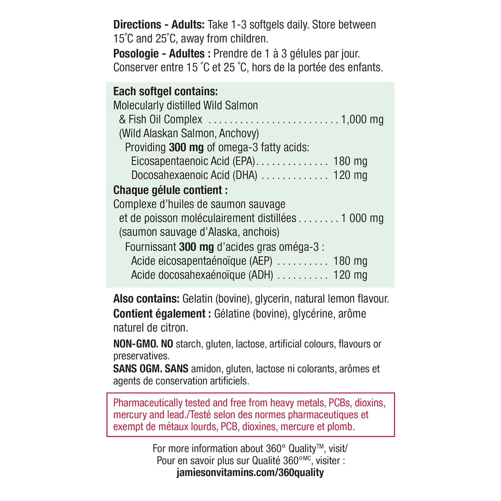 Natural omega 3 from wild salmon