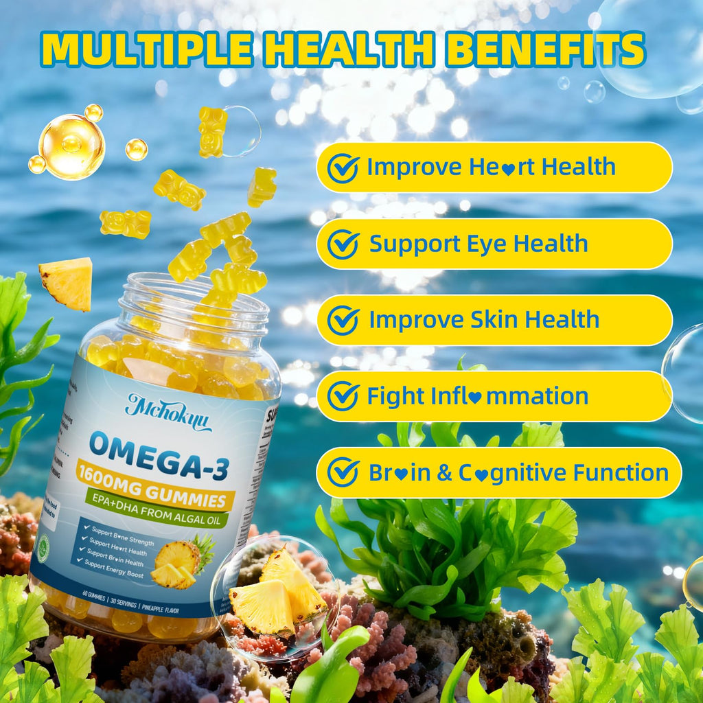 Natural omega-3 gummies for daily wellness