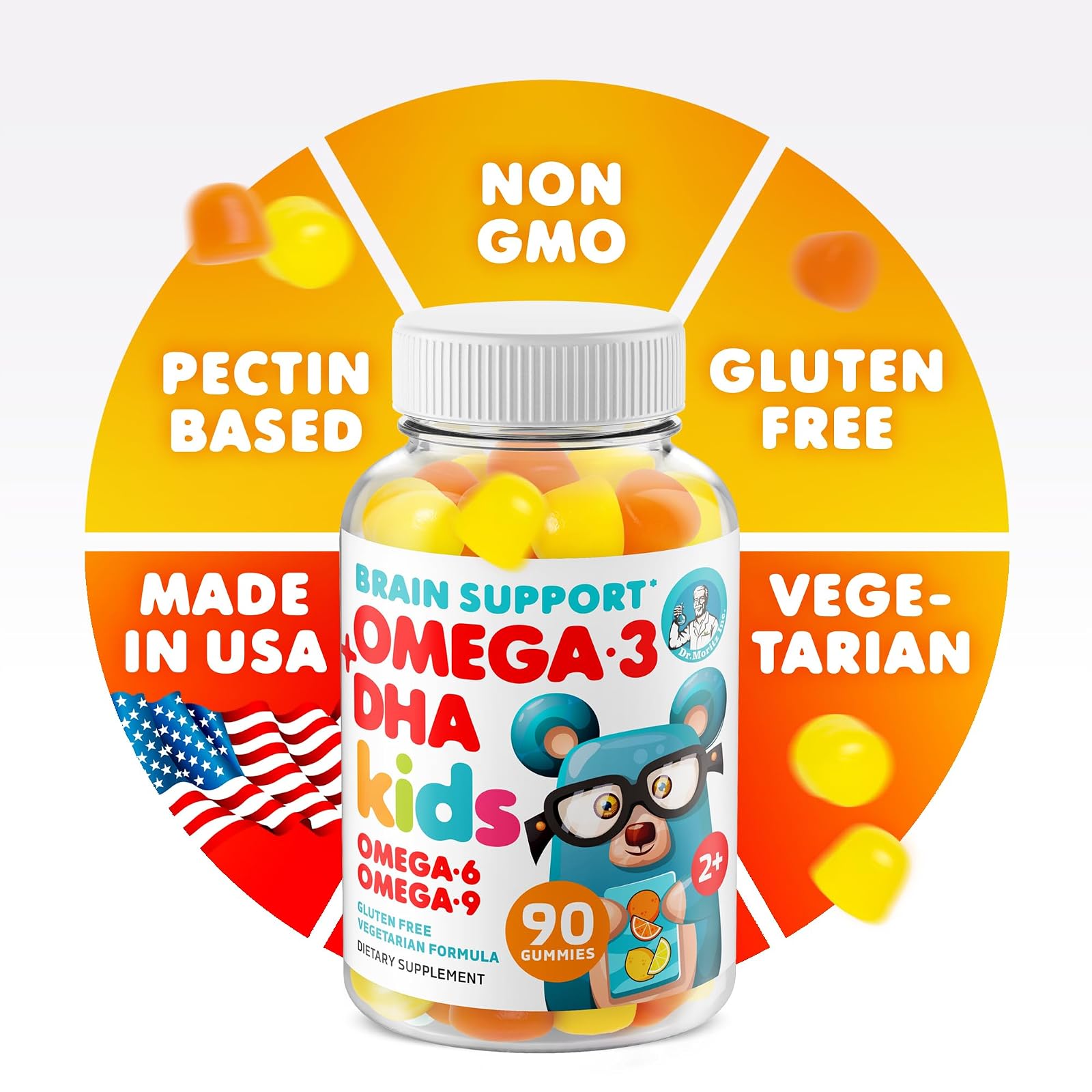natural Omega 3 gummies for families