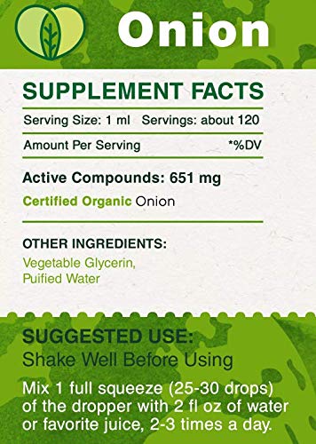 natural onion tincture for health