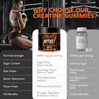 Natural orange creatine gummies for fitness