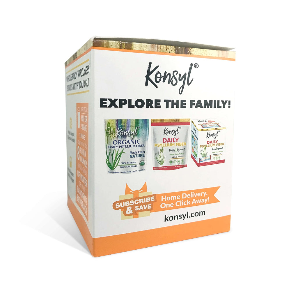 Natural orange flavored psyllium sticks