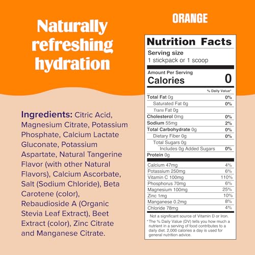 natural orange flavour electrolyte drink