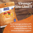 natural orange flavour vitamin C supplement