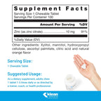 natural orange flavour zinc lozenges